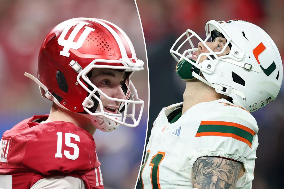 College Football National Championship: Miami Hurricanes vs. Indiana ...
